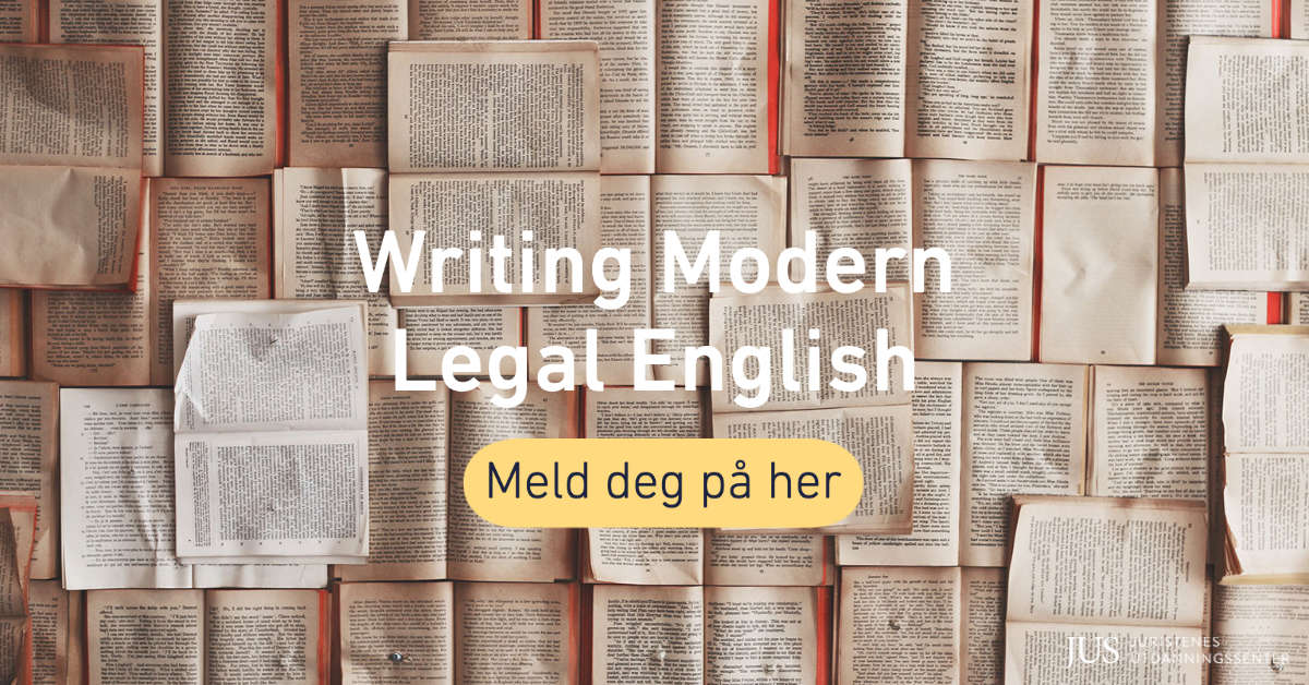 Writing Modern Legal English - JUS